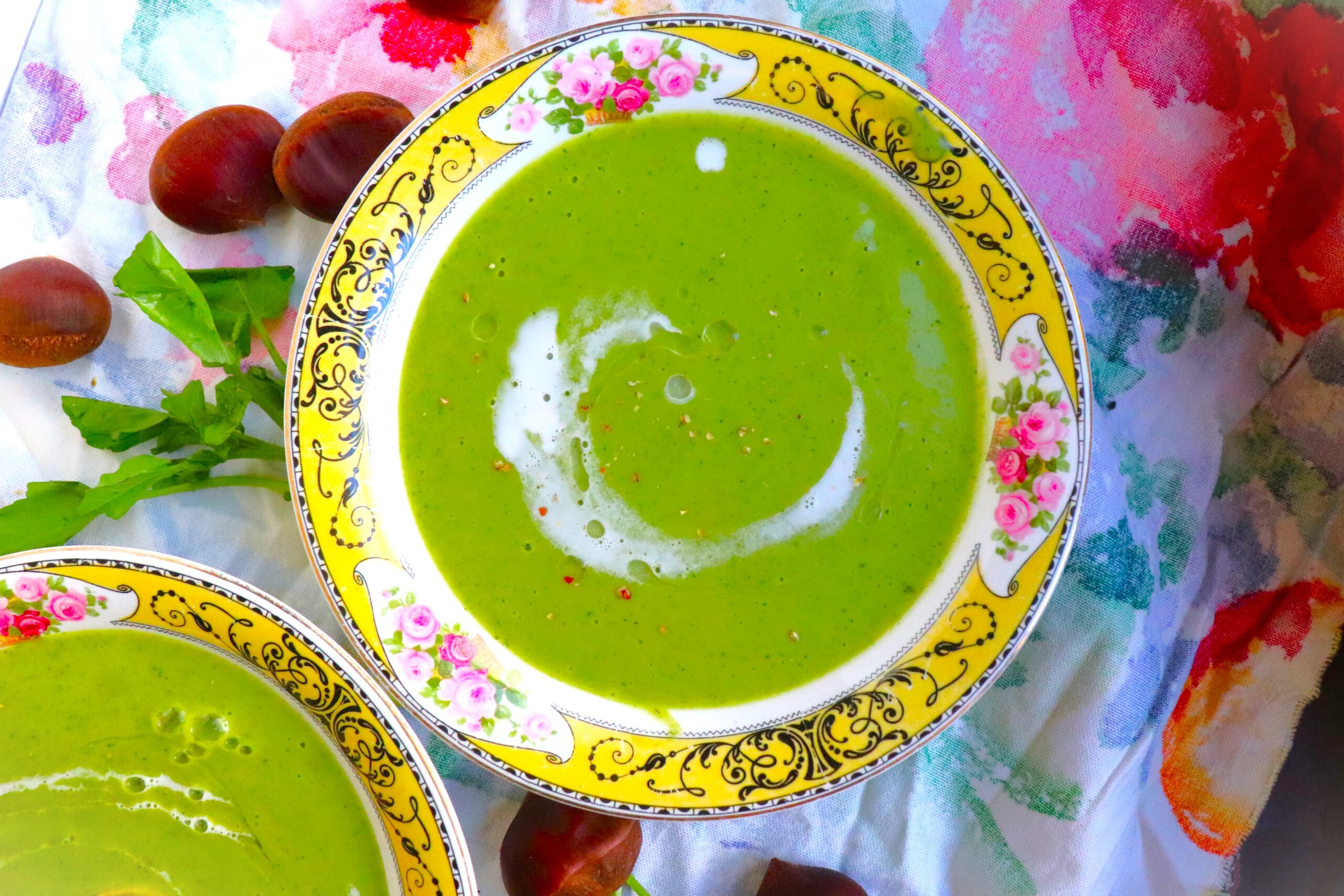 Watercress and Vegan Chestnut Soup - Very Vegan Val