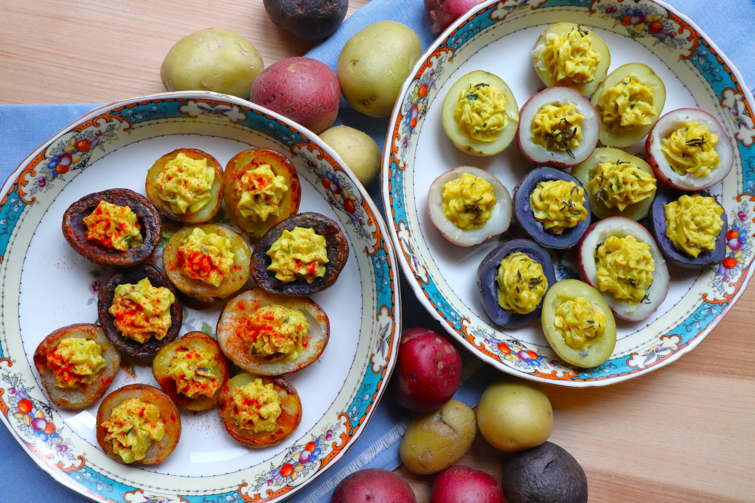 Vegan Deviled Potatoes for Easter (or any occasion!) - Very Vegan Val