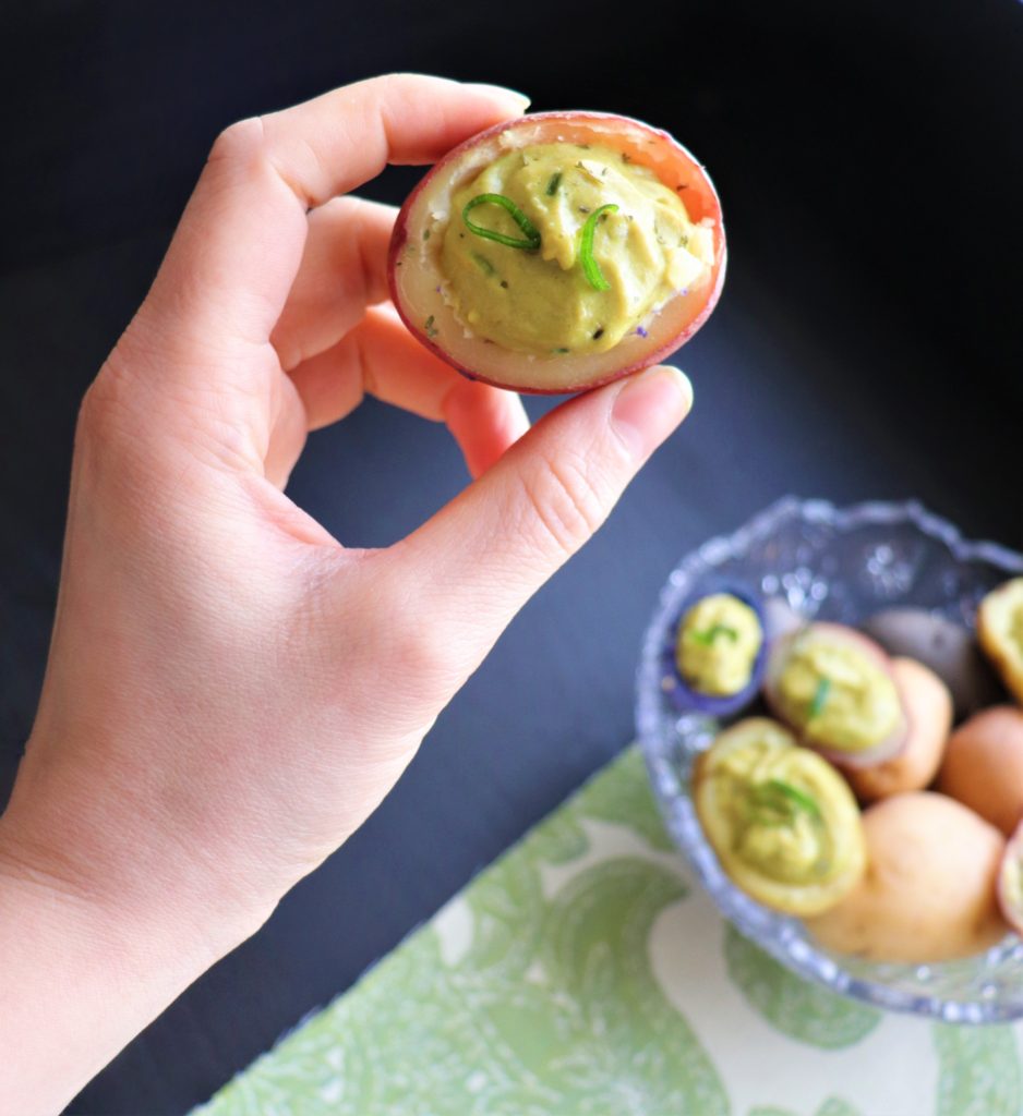 Vegan Easter (or any occasion!) Deviled Potatoes - Very Vegan Val