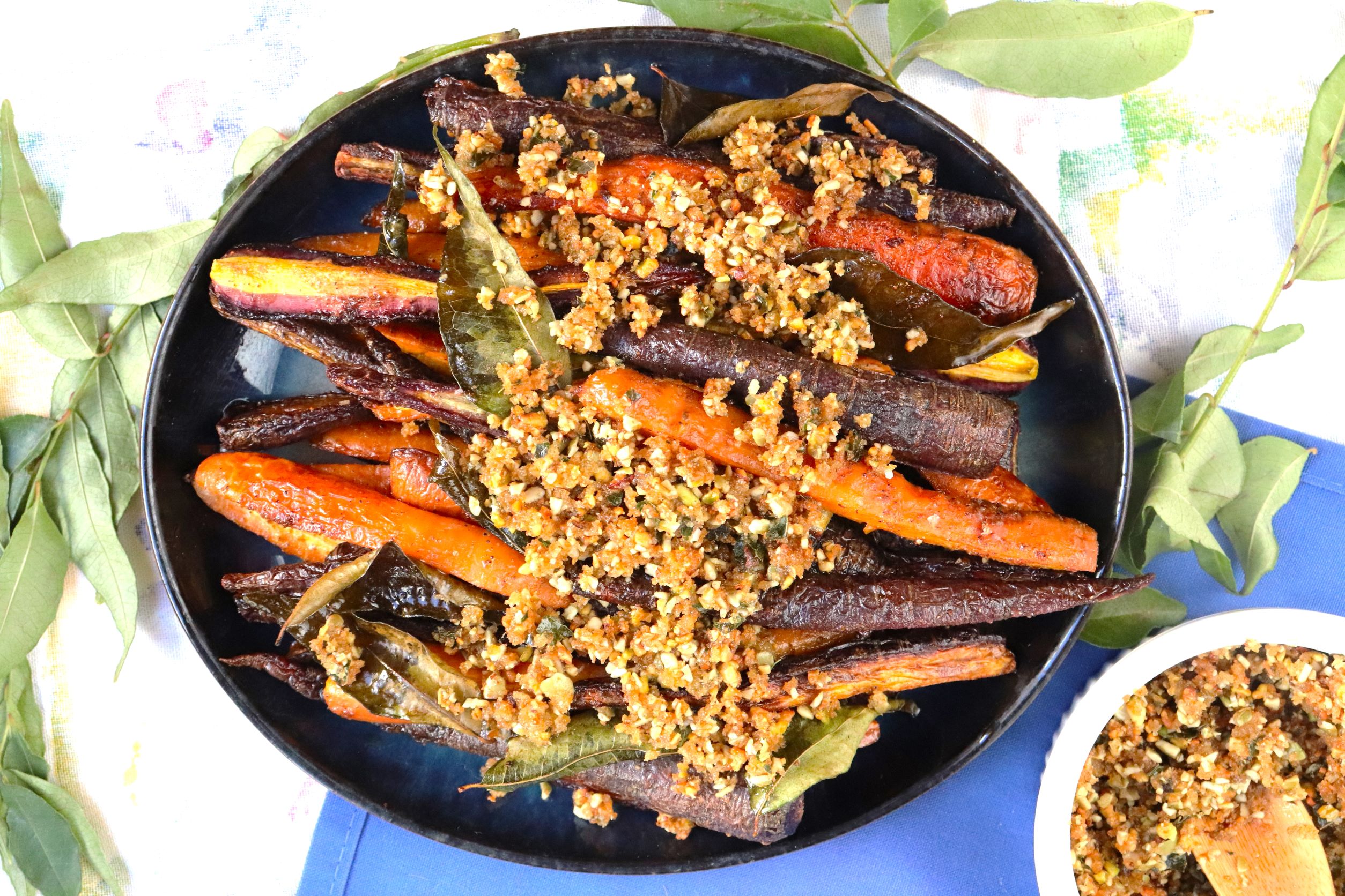 Curry Leaf Oven Roasted Carrot Recipe - Very Vegan Val