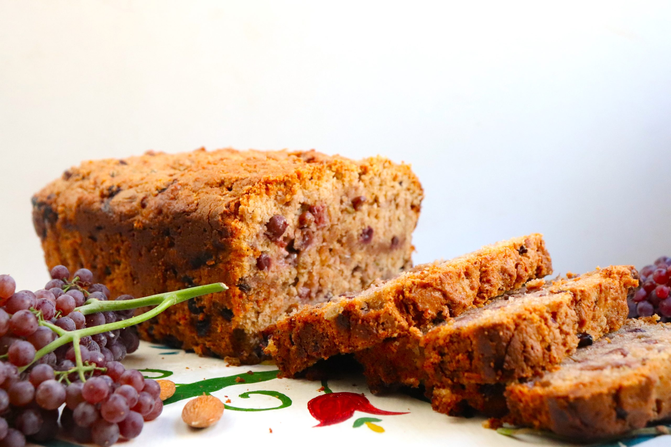 Champagne Grape Almond Butter Swirl Bread - Very Vegan Val